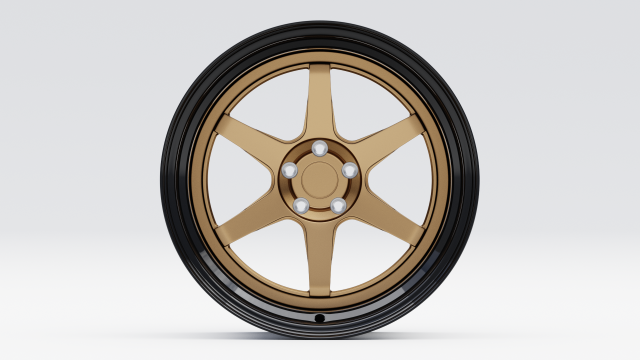 Custom Wheel N2 3D Model in Parts of auto 3DExport
