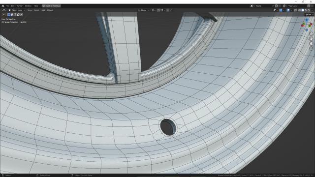 Custom Wheel N2 3D Model in Parts of auto 3DExport