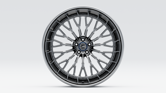 AL13 R100-R 3 piece 3D Model in Parts of auto 3DExport