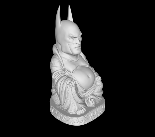BATMAN BUDDHA 3D Print Model in SCI-FI 3DExport