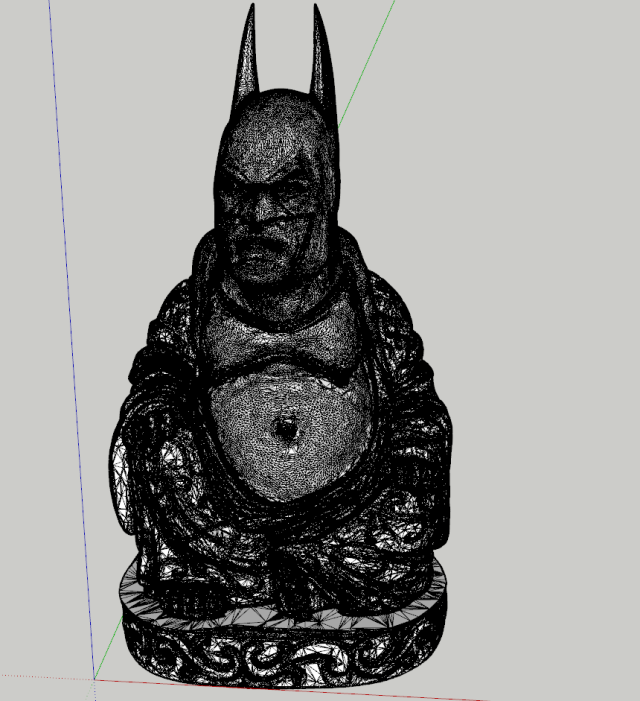 BATMAN BUDDHA 3D Print Model in SCI-FI 3DExport