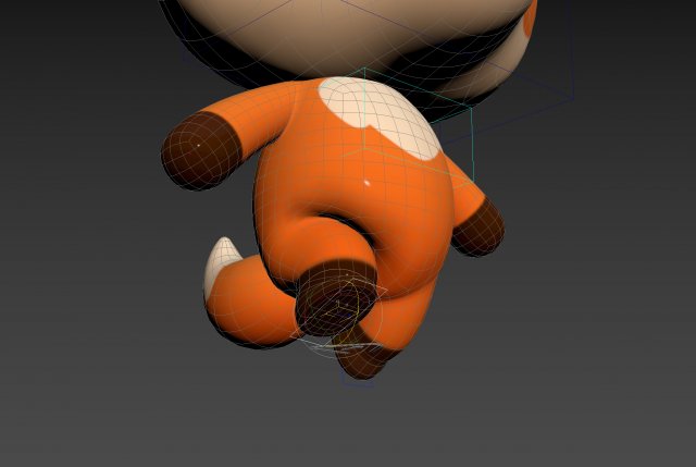 Character131 Rigged Fox 3D Model in Cartoon 3DExport