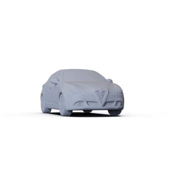Alfa-Romeo Mito Quadrifoglio Verde 2014 PRE-SUPPORTED 3D Model in Cart 3DExport