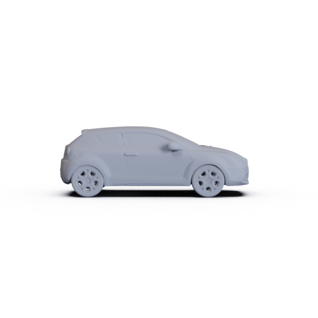 Alfa-Romeo Mito Veloce 2016 PRE-SUPPORTED 3D Model in Cart 3DExport