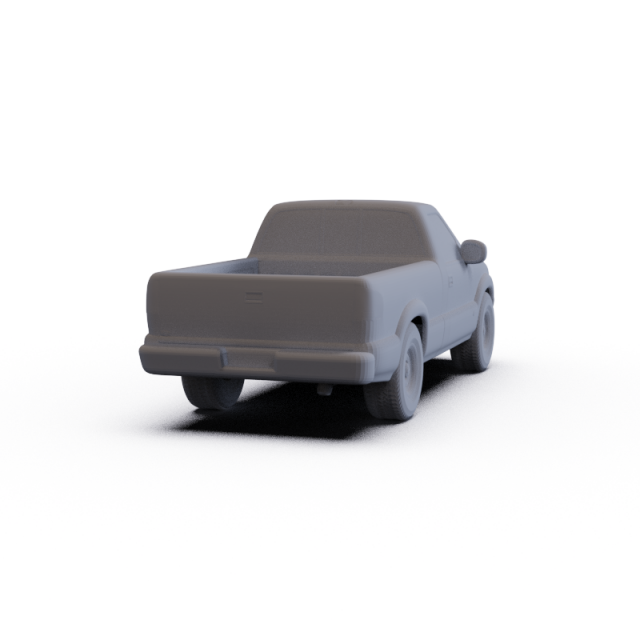 Chevrolet S10 SingleCab StandartBed 1994 PRE-SUPPORTED 3D Model in Cart ...