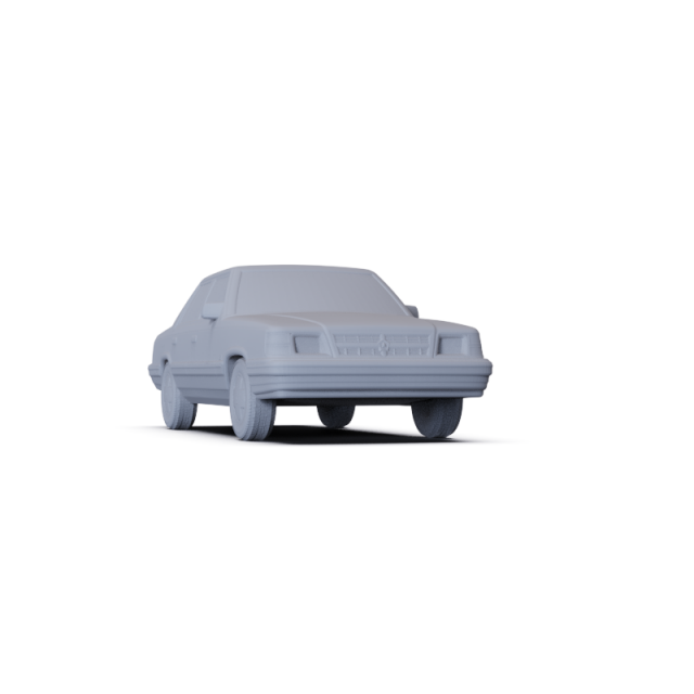 Dodge Aries K Sedan 1988 PRE-SUPPORTED Modelo 3D in Carro 3DExport