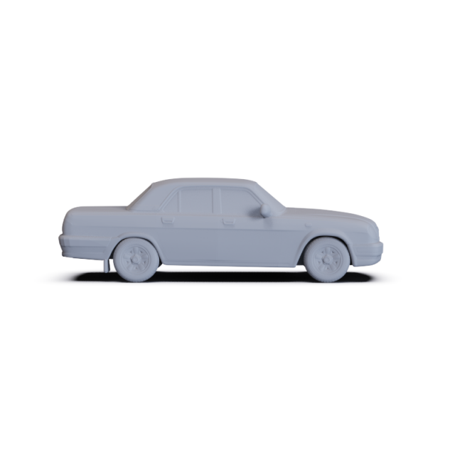 GAZ Volga 2004 PRE-SUPPORTED 3D Model in Cart 3DExport