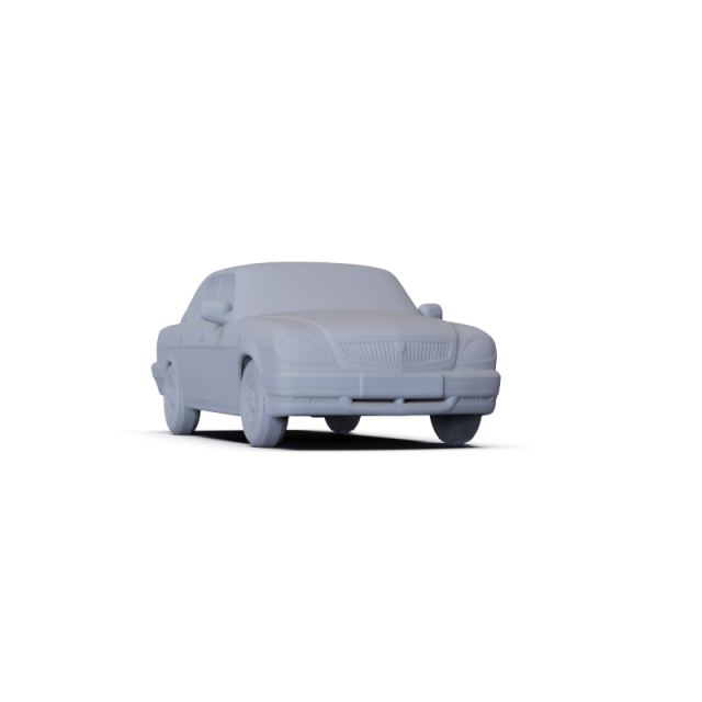 GAZ Volga 2004 PRE-SUPPORTED 3D Model in Cart 3DExport