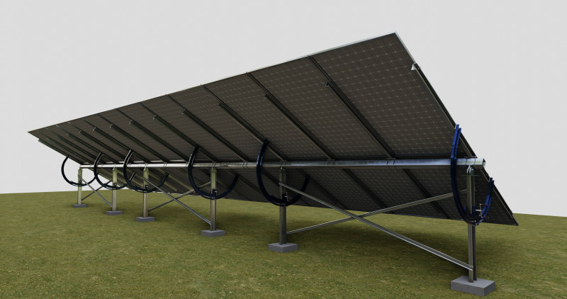 Manual Tracker Solar Energy Structure Type-2 3D Model in Other 3DExport
