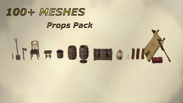 Stylized Props Pack - over 100 QUALITY MESHES 3D Model in Miscellaneous ...