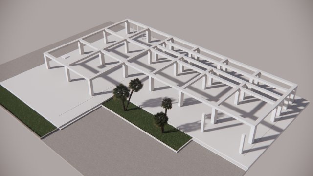 Substation Building 3D Model in Buildings 3DExport