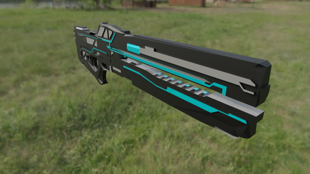 Railgun Free 3D Model in SCI-FI 3DExport