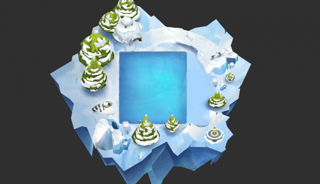 Ice Map Hand-Painted Game Assets 3D Model in Game Assets 3DExport