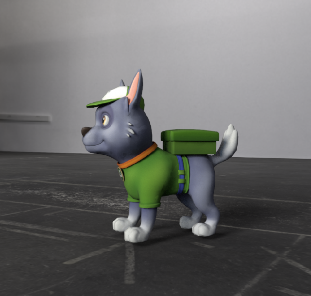 Paw Patrol Rocky Rig Animation Modèle 3D in Dessin animé 3DExport