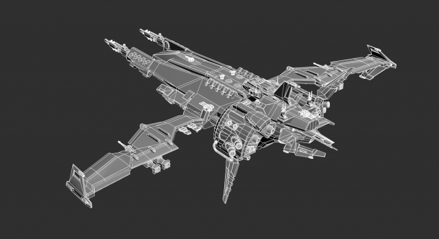 Alien Space Ship Highpoly Asset 3D Model in Fantasy Spacecraft 3DExport