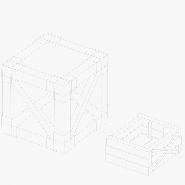 Stylized Wooden Boxes 3D Model in Other 3DExport