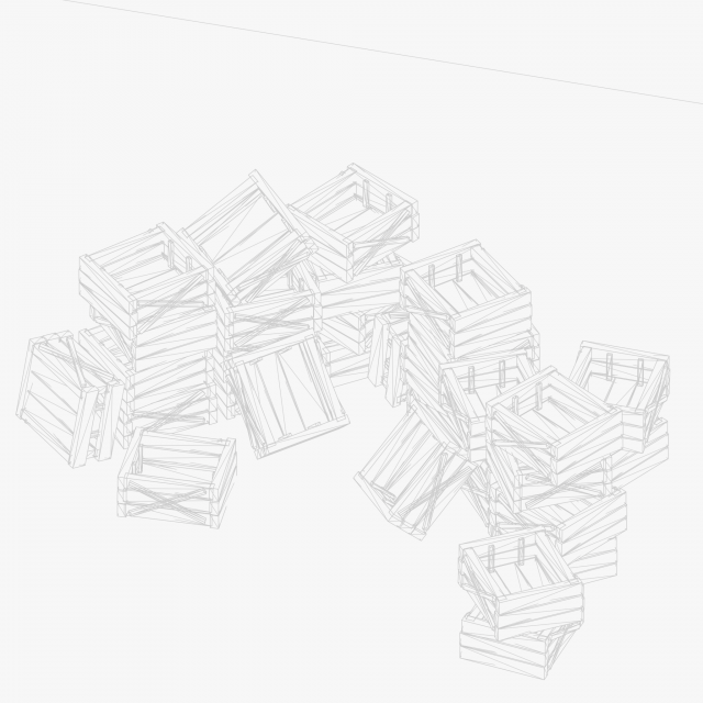 Wooden Boxes 3D Model in Other 3DExport