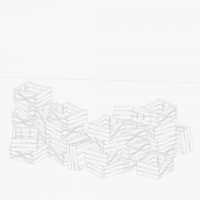 Wooden Boxes 3D Model in Other 3DExport