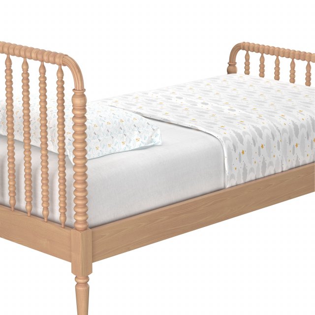 Jenny Lind Kids Maple Wood Spindle Twin Bed 3D Model in Bedroom 3DExport
