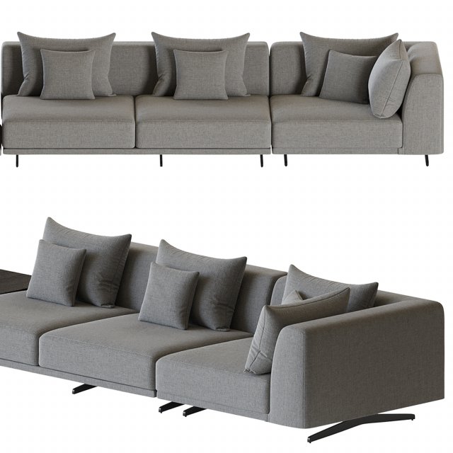 Endless Sofa 5 3D Model in Sofa 3DExport