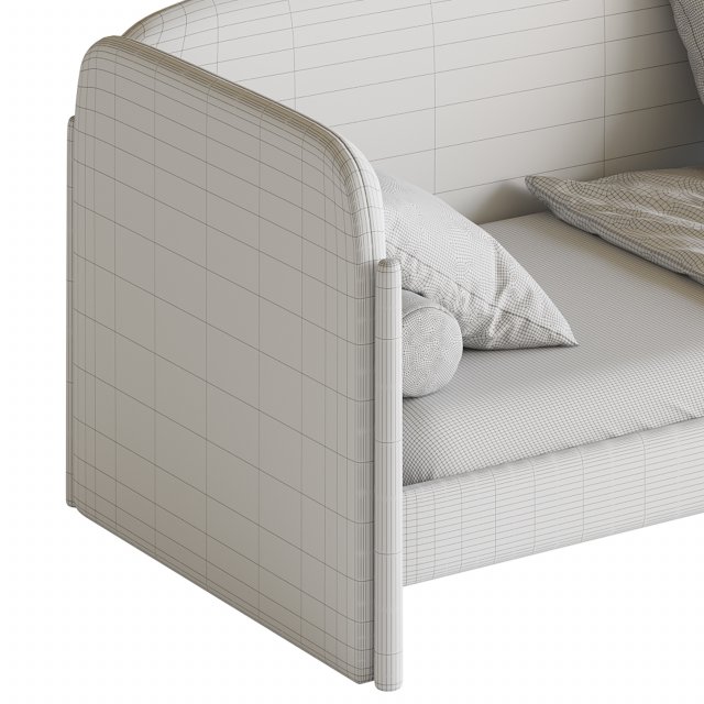 Casey 90 bed 3D Model in Bedroom 3DExport