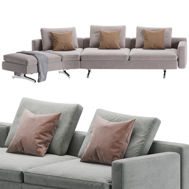 In the Mood sofa 3D Model in Bedroom 3DExport