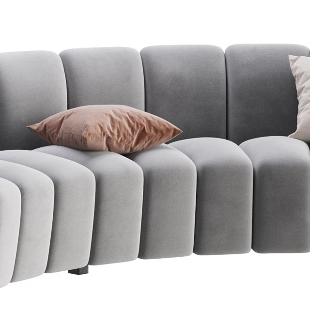 Lando modular curved seat Modelo 3D in Sofá 3DExport