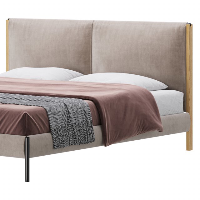 Zanotta RICORDI bed 3D Model in Bedroom 3DExport