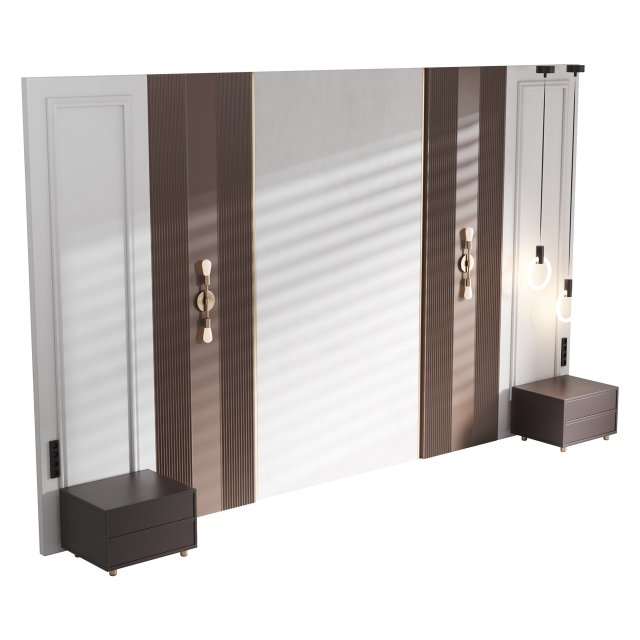 Decorative Wall panel 32 3D Model in Bedroom 3DExport