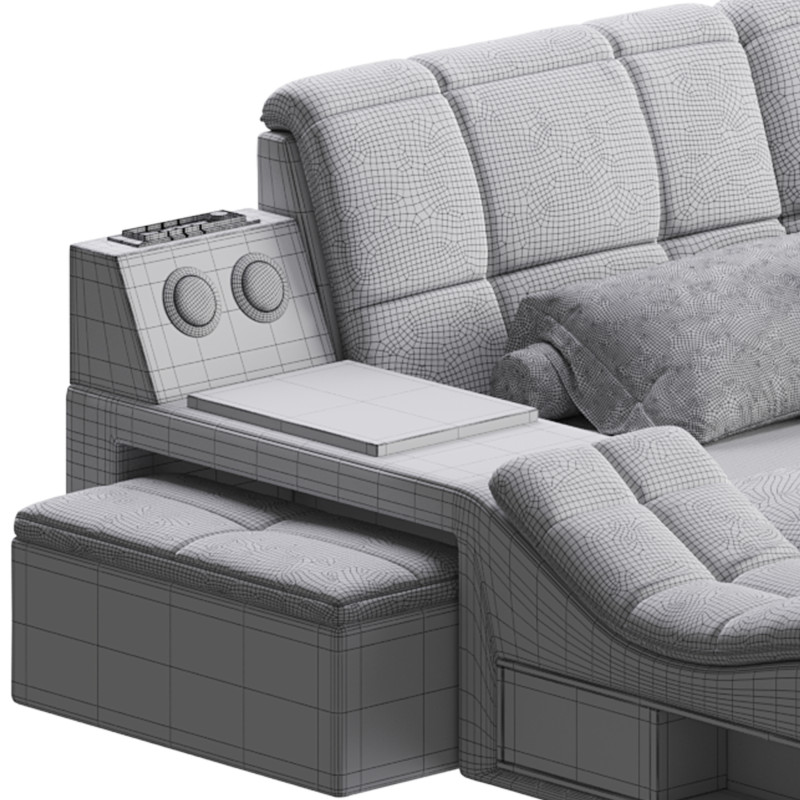 Ultimate Smart Bed 3D Model in Bedroom 3DExport