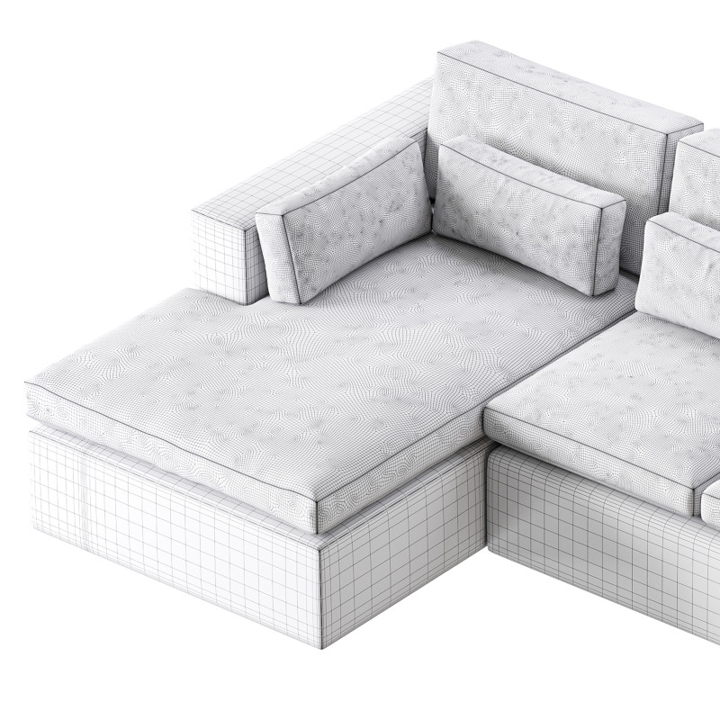 Harmony Modular Sofa 3D Model in Sofa 3DExport
