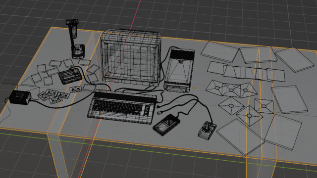 Commodore 64 c new model complete scene 3D Model in Computer 3DExport