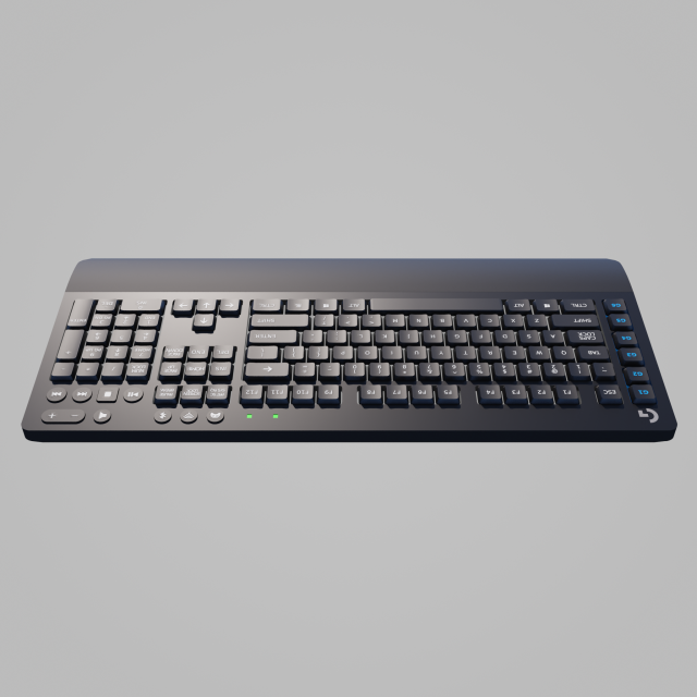 Logitech Gaming Keyboard 3D Model in Computer 3DExport