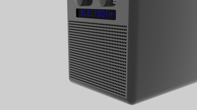 Radio 3D Model in Audio 3DExport