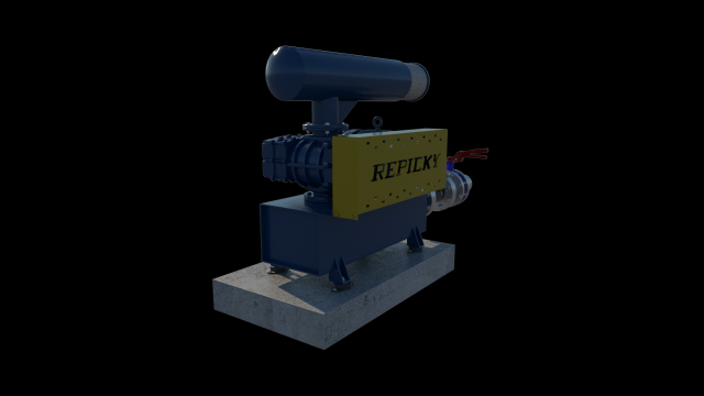 Blower REPICKY 3D Model in Machines 3DExport
