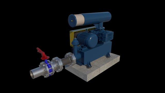 Blower REPICKY 3D Model in Machines 3DExport