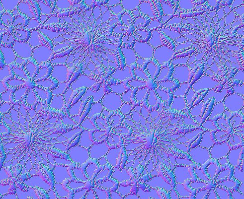 Lace CG Textures in Fabric 3DExport