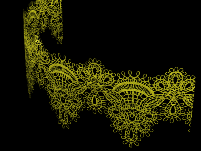 Lace CG Textures in Fabric 3DExport