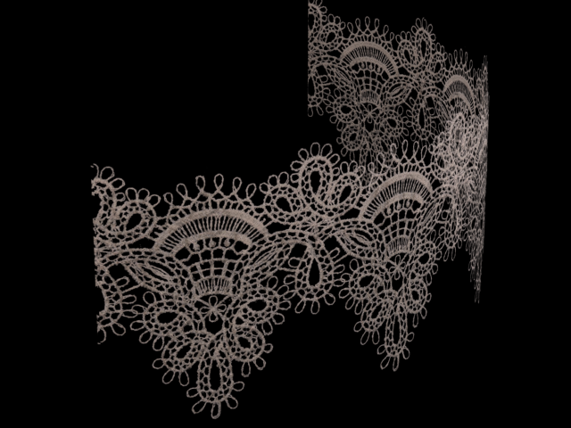 Lace CG Textures in Fabric 3DExport