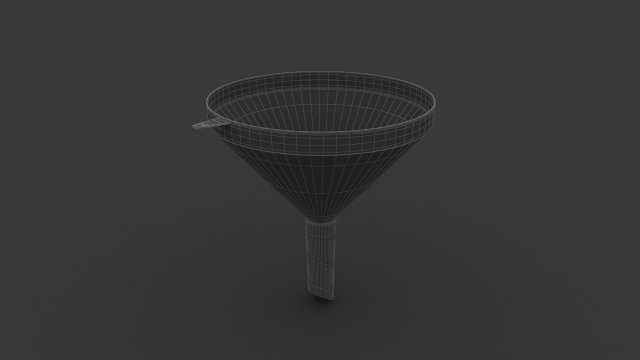Funnel 3D Model in Tools 3DExport
