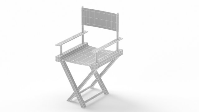 Director Chair 3D Model in Chair 3DExport