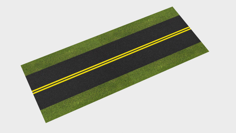 Road Sample 3D Model in Cityscapes 3DExport