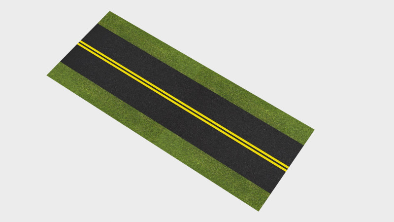 Road Sample 3D Model in Cityscapes 3DExport