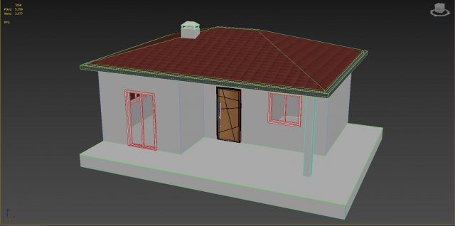 Small simple house 3D Model in Buildings 3DExport