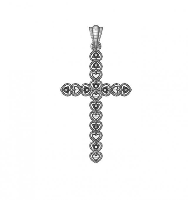 Cross Free 3D Print Model in Pendants 3DExport