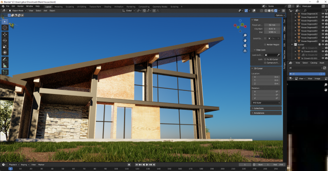 Exterior house design 3D Model in Buildings 3DExport