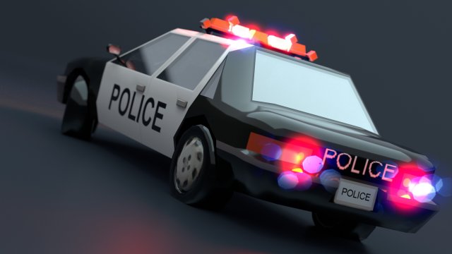 Police car 3D Model in Concept 3DExport