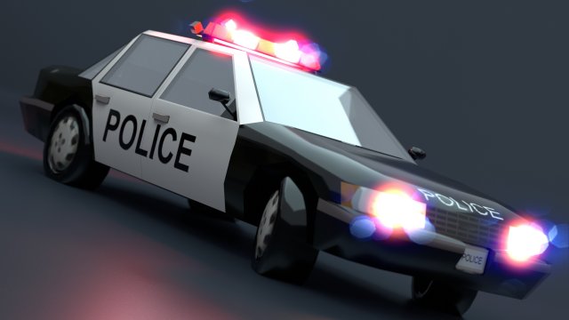 Police car 3D Model in Concept 3DExport