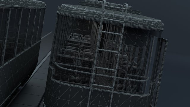 Minsk tramway - AKSM-60102 3D Model in Train 3DExport