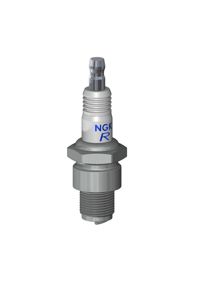 NGK Spark plug 3D Print Model in Automotive 3DExport